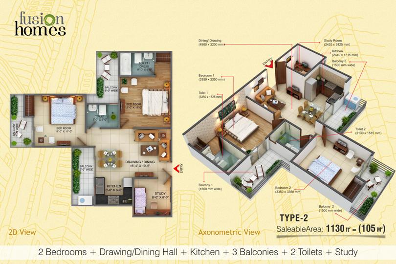 Fusion Homes |9891114113| 2BHK 3BHK 4BHK Penthouse Noida Extension ...