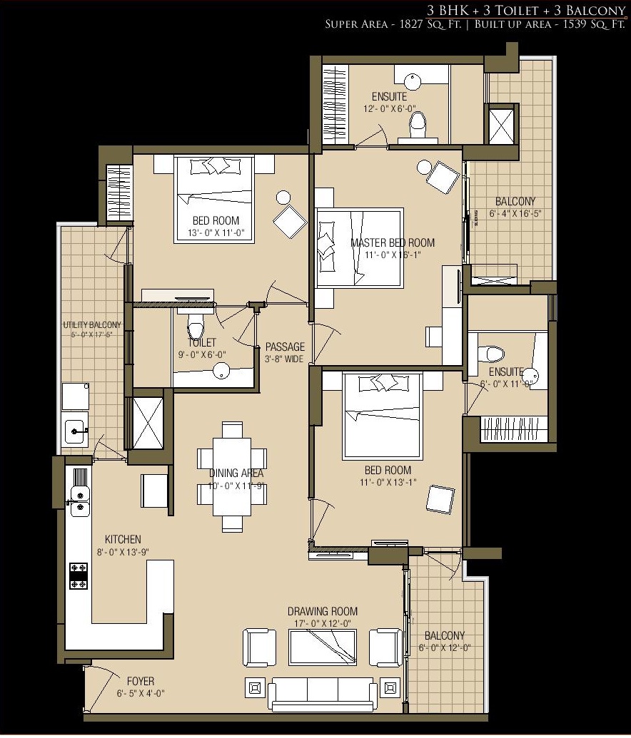 Cleo County, Cleo Gold Luxury 3/4 BHK Flats, Sector 121 Noida | 9891 ...